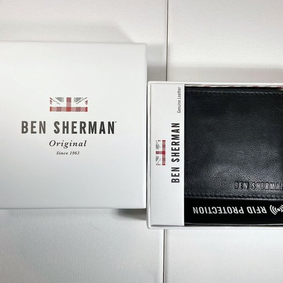 Ben Sherman | Bags | Ben Sherman Longford Black Leather Bifold Wallet ...